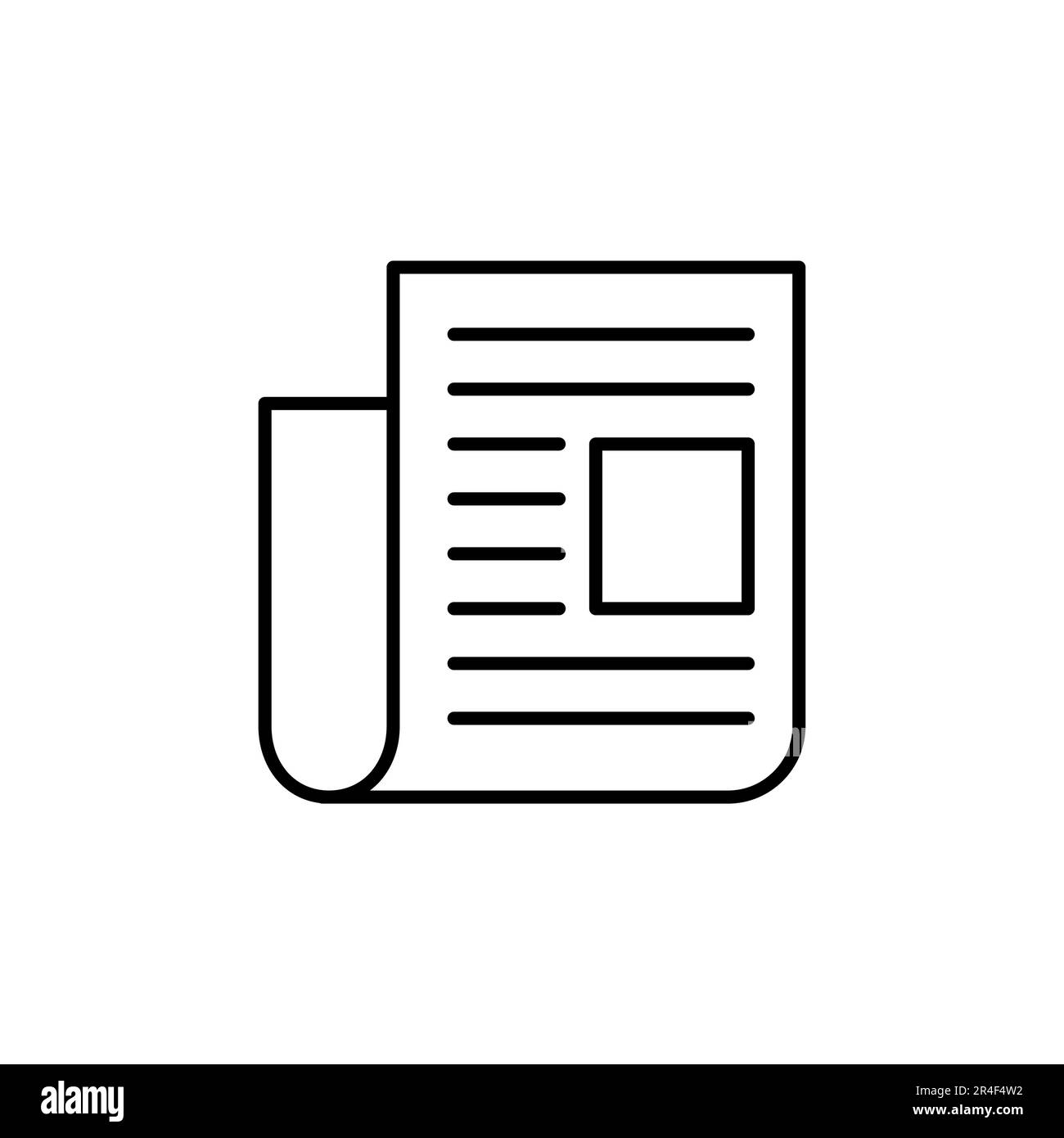 Newspaper icon vector. news paper vector sign Stock Vector Image & Art ...
