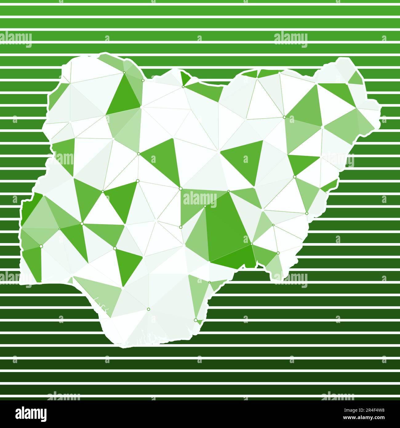 Nigeria vector illustration. Nigeria design on gradient stripes ...