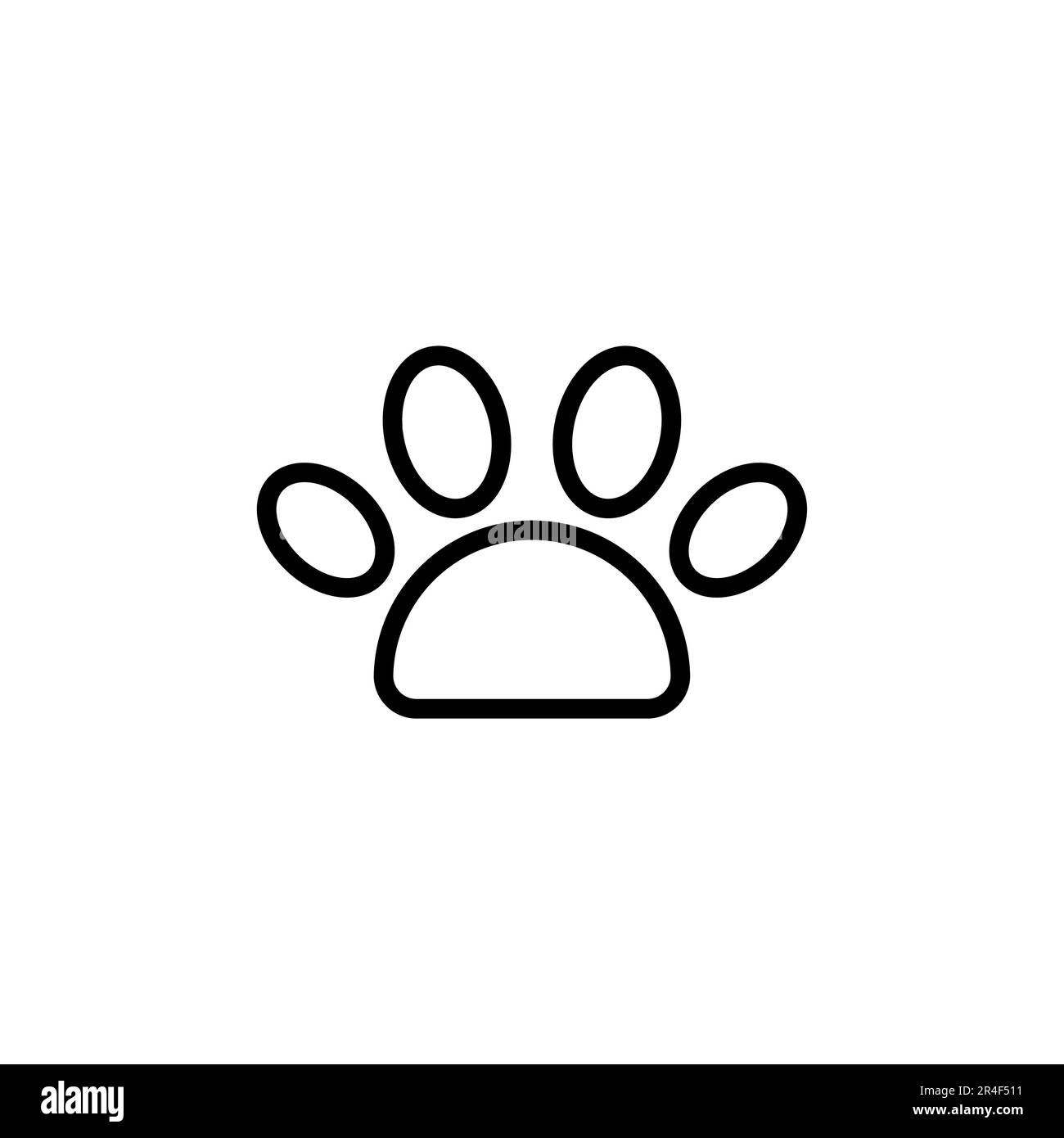 Paw icon vector. paw print icon vector. dog or cat paw Stock Vector ...