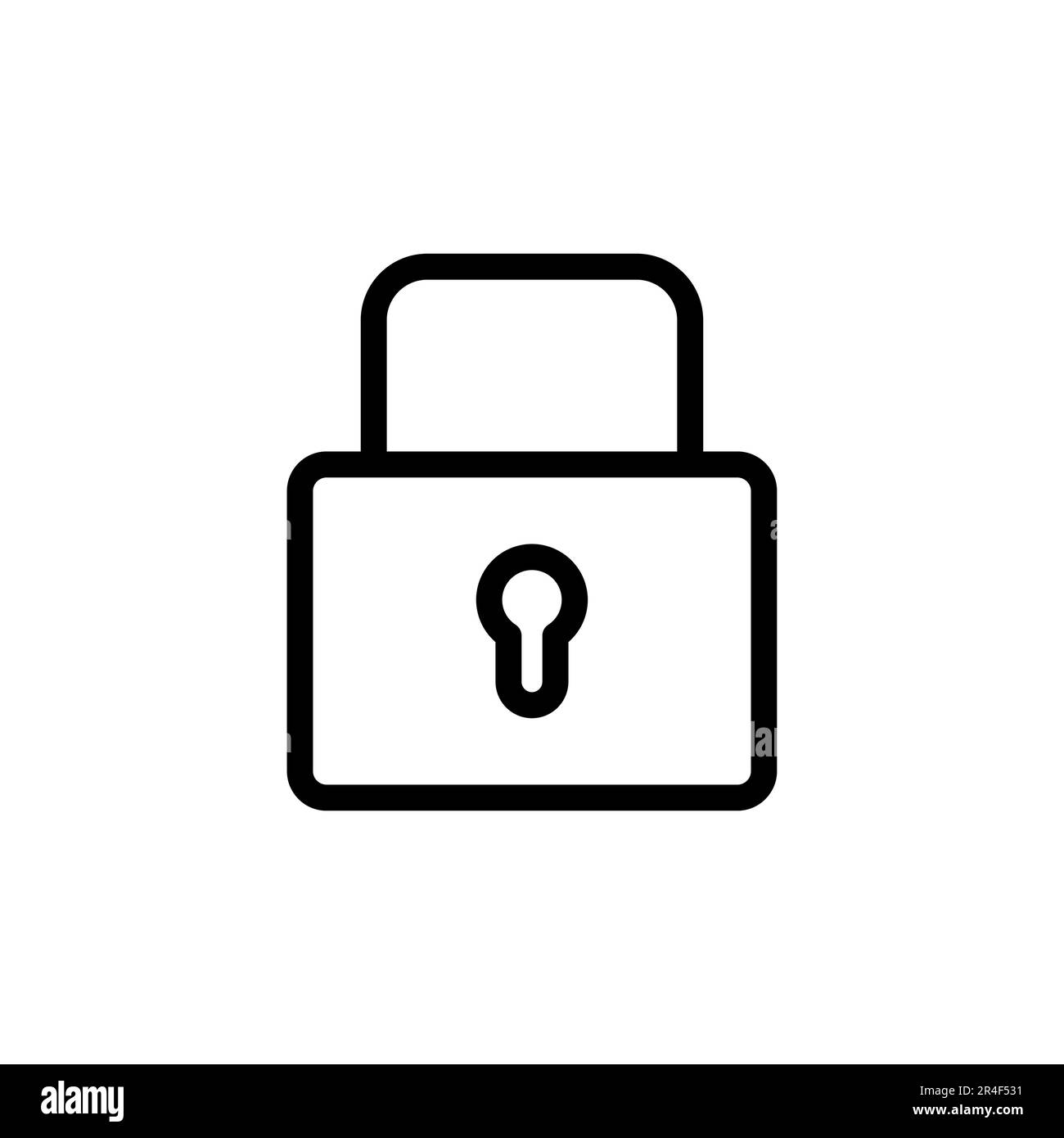 Lock icon vector. Padlock icon vector. Encryption icon. Security symbol ...