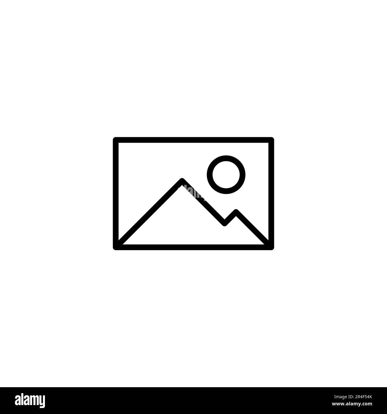 Picture landscape icon vector Black and White Stock Photos & Images - Alamy