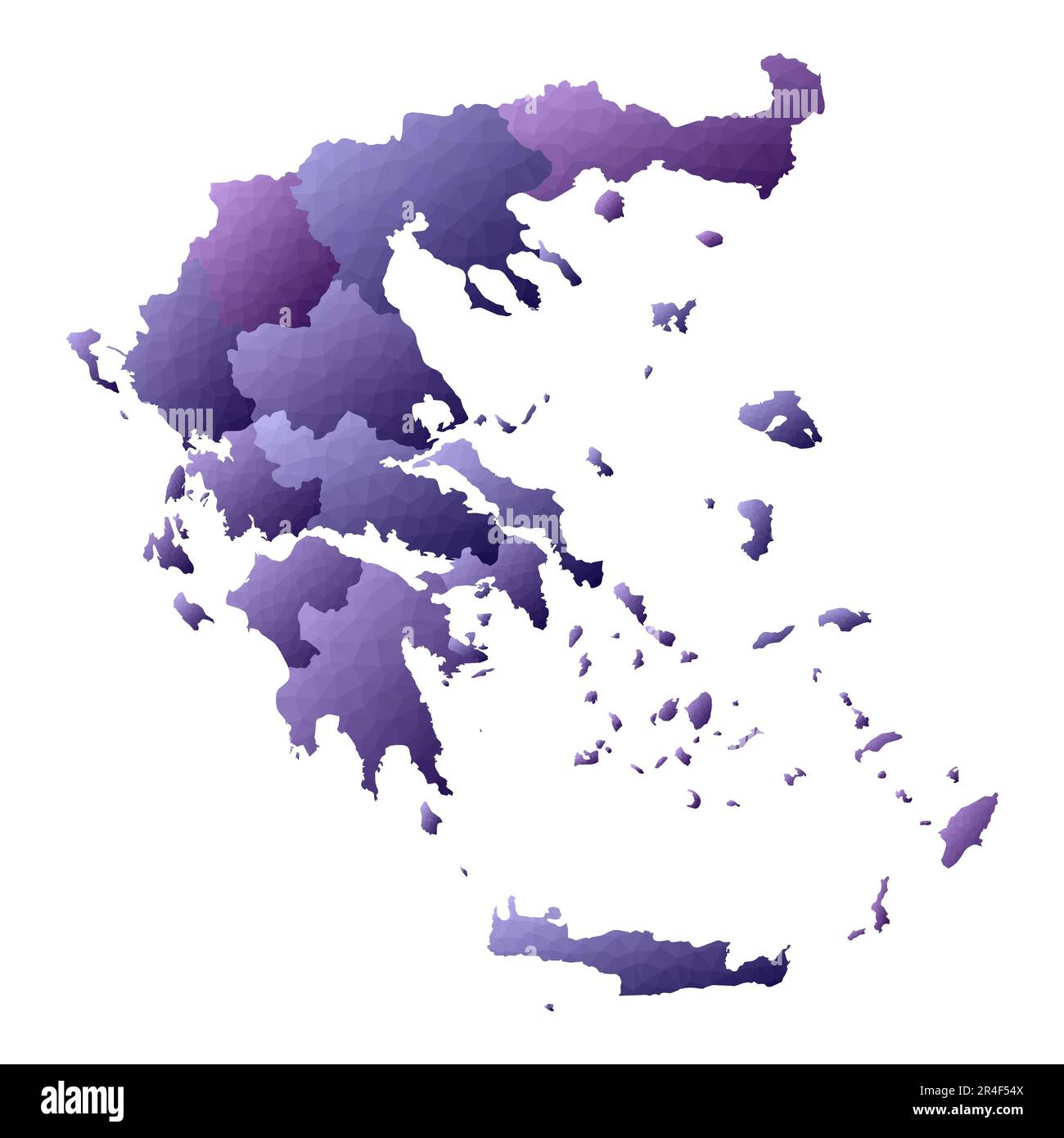 Country greece map hi-res stock photography and images - Alamy