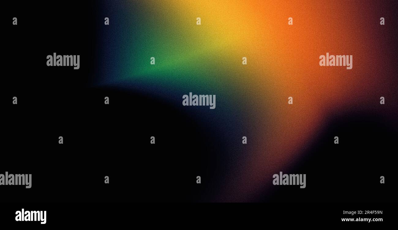 Abstract dark vibrant color gradient poster background, green orange ...