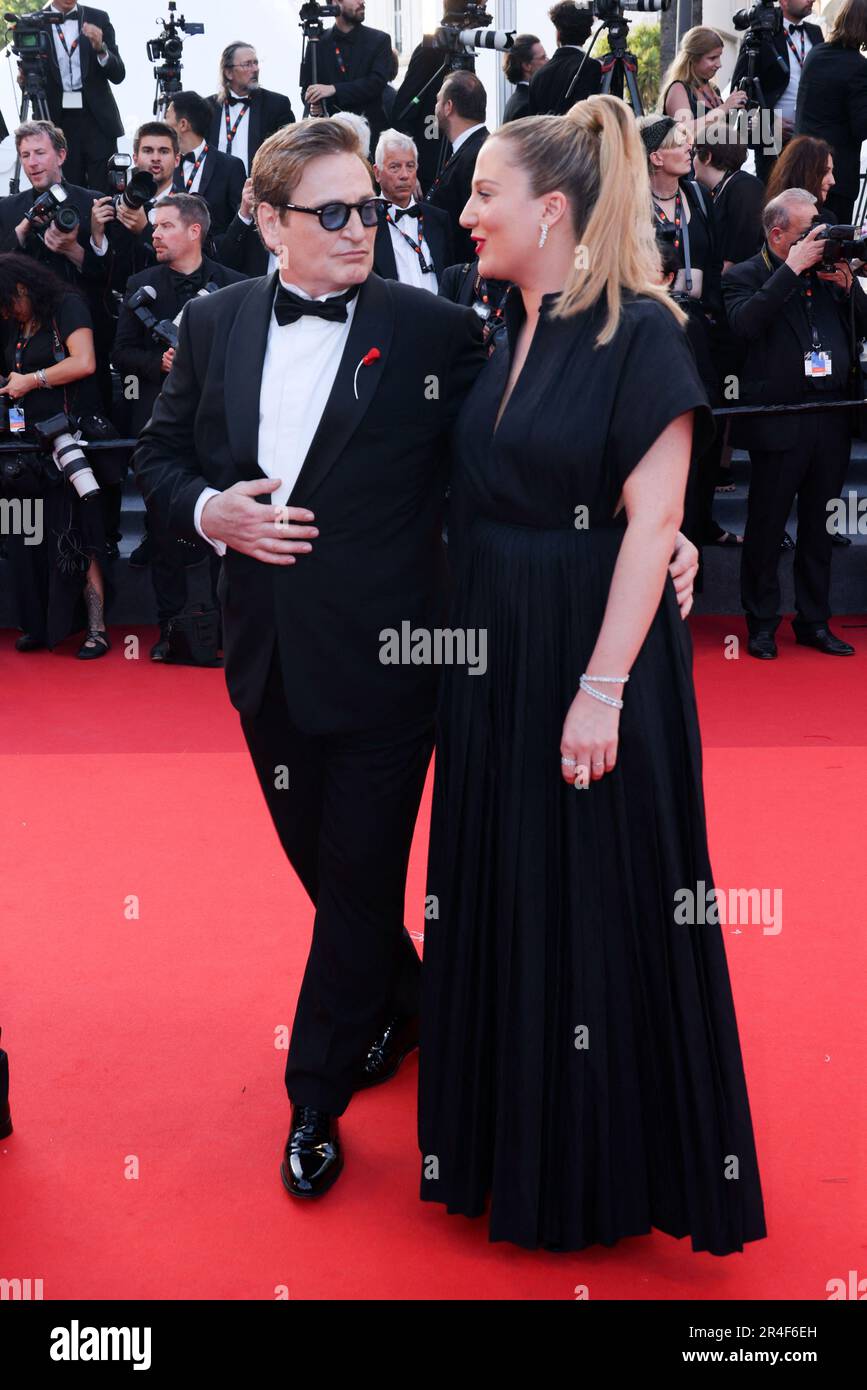 Cannes, France. 27th May, 2023. Margot Pelletier and Benoît Magimel ...