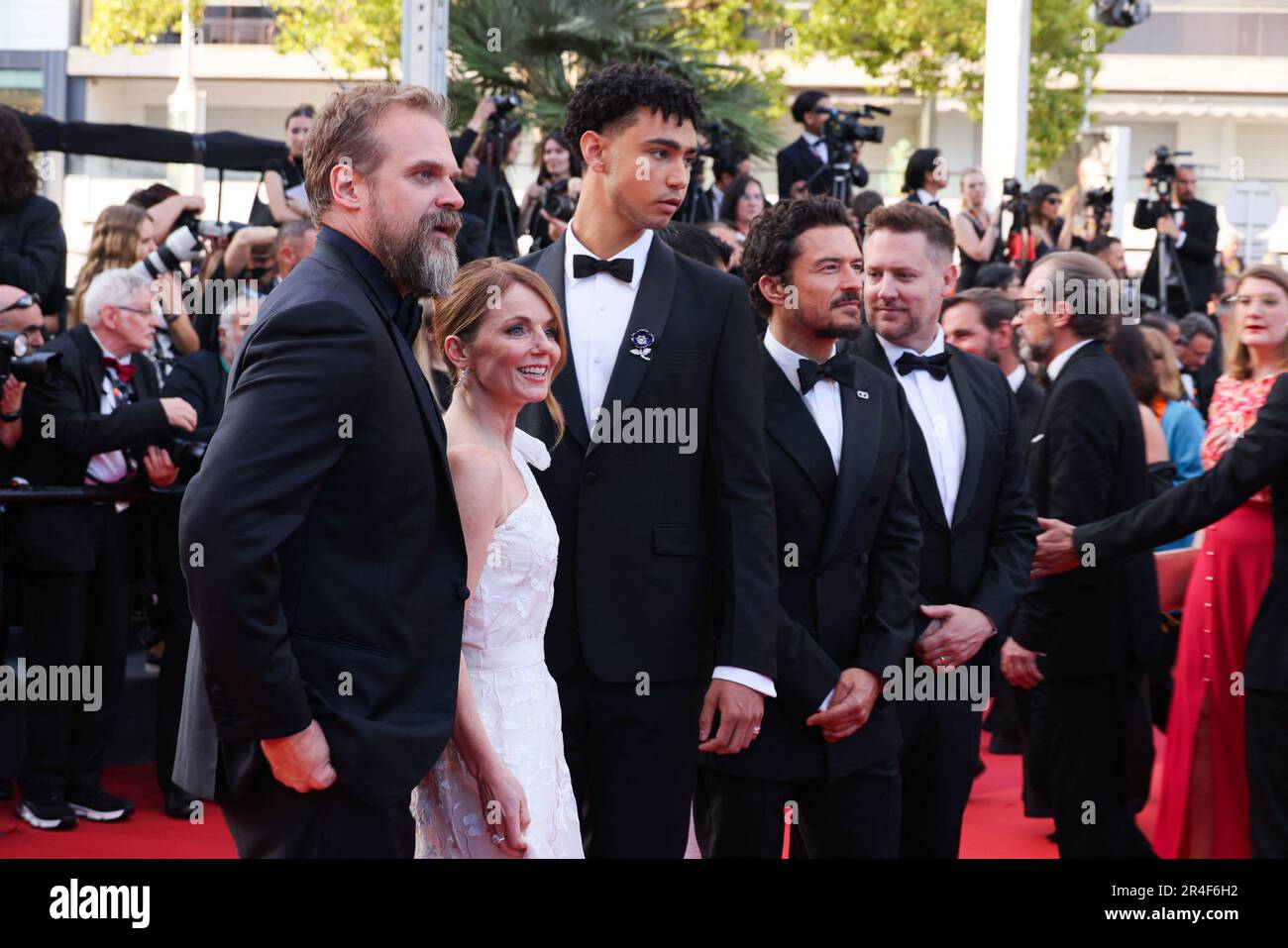 Cannes, France. 27th May, 2023. Neill Blomkamp, Orlando Bloom, Archie ...