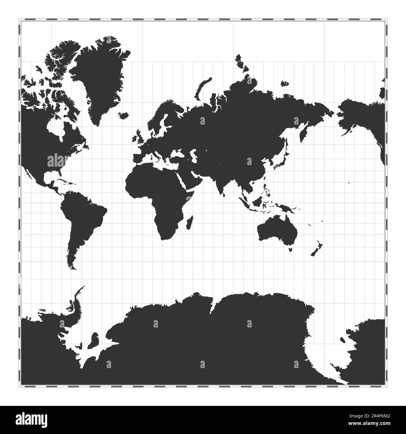 Mercator map europe Black and White Stock Photos & Images - Alamy