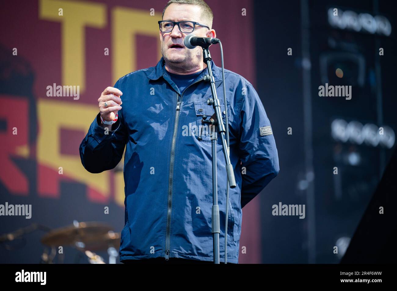 Warrington, UK. 27th May 2023. Paul Heaton headlines the main stage of ...