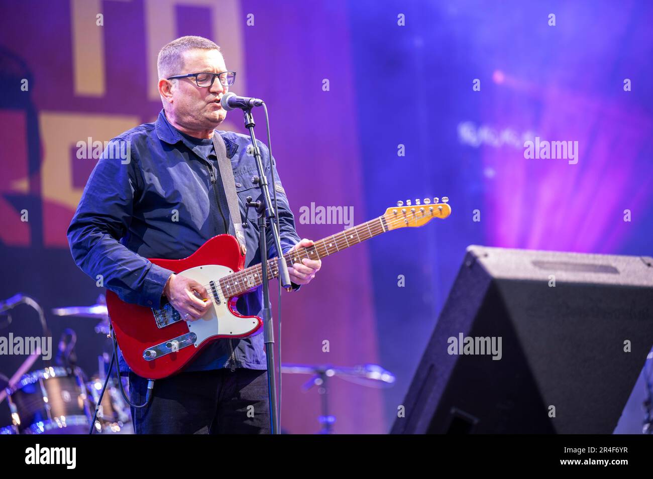 Warrington, UK. 27th May 2023. Paul Heaton headlines the main stage of ...