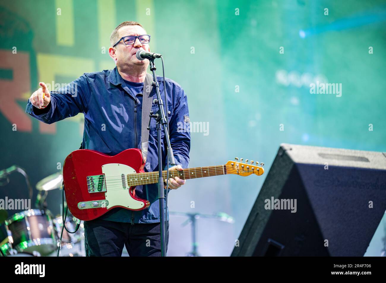 Warrington, UK. 27th May 2023. Paul Heaton headlines the main stage of ...