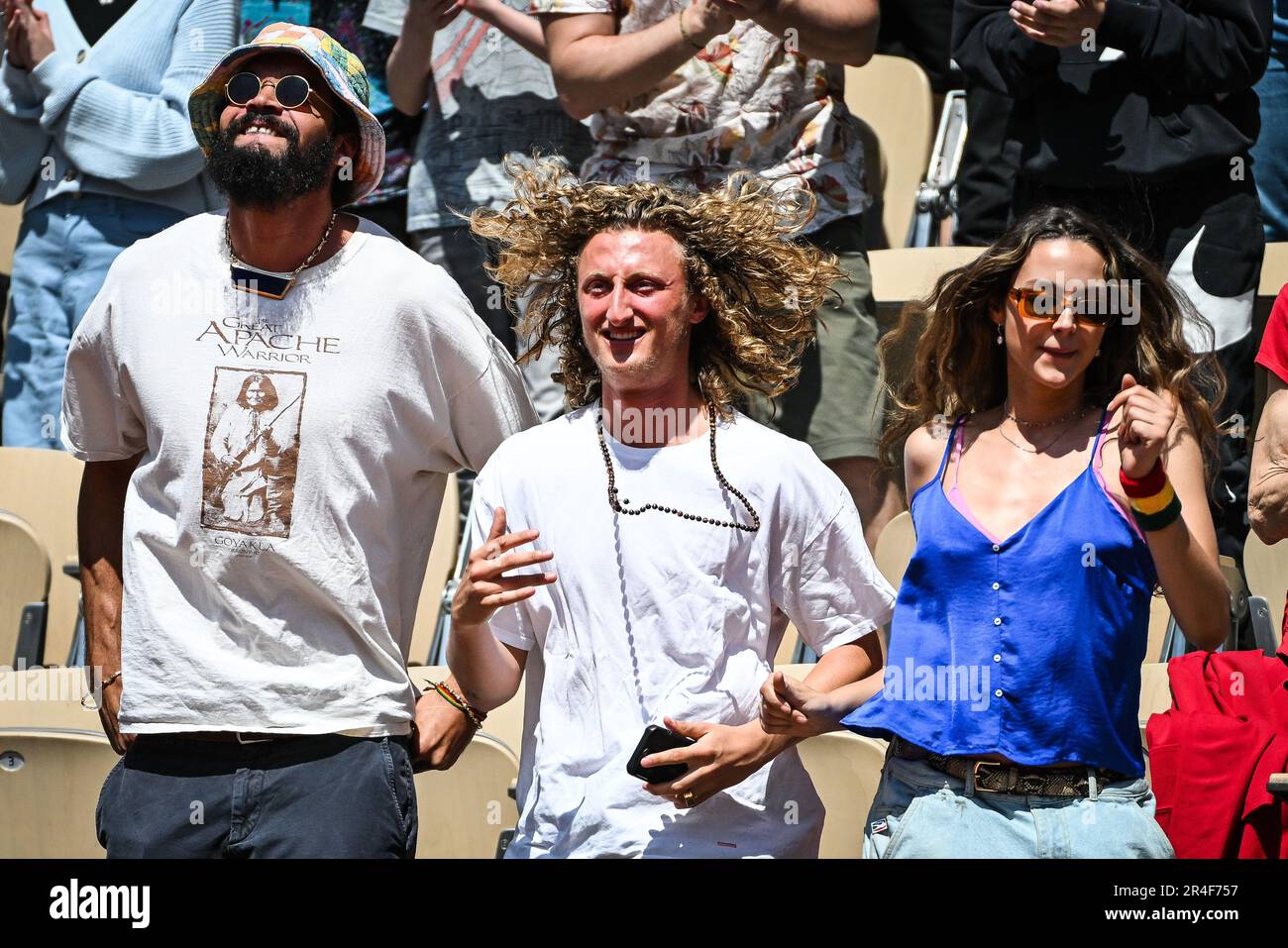 Former French-US basketball player Joakim NOAH, French model Jenaye ...