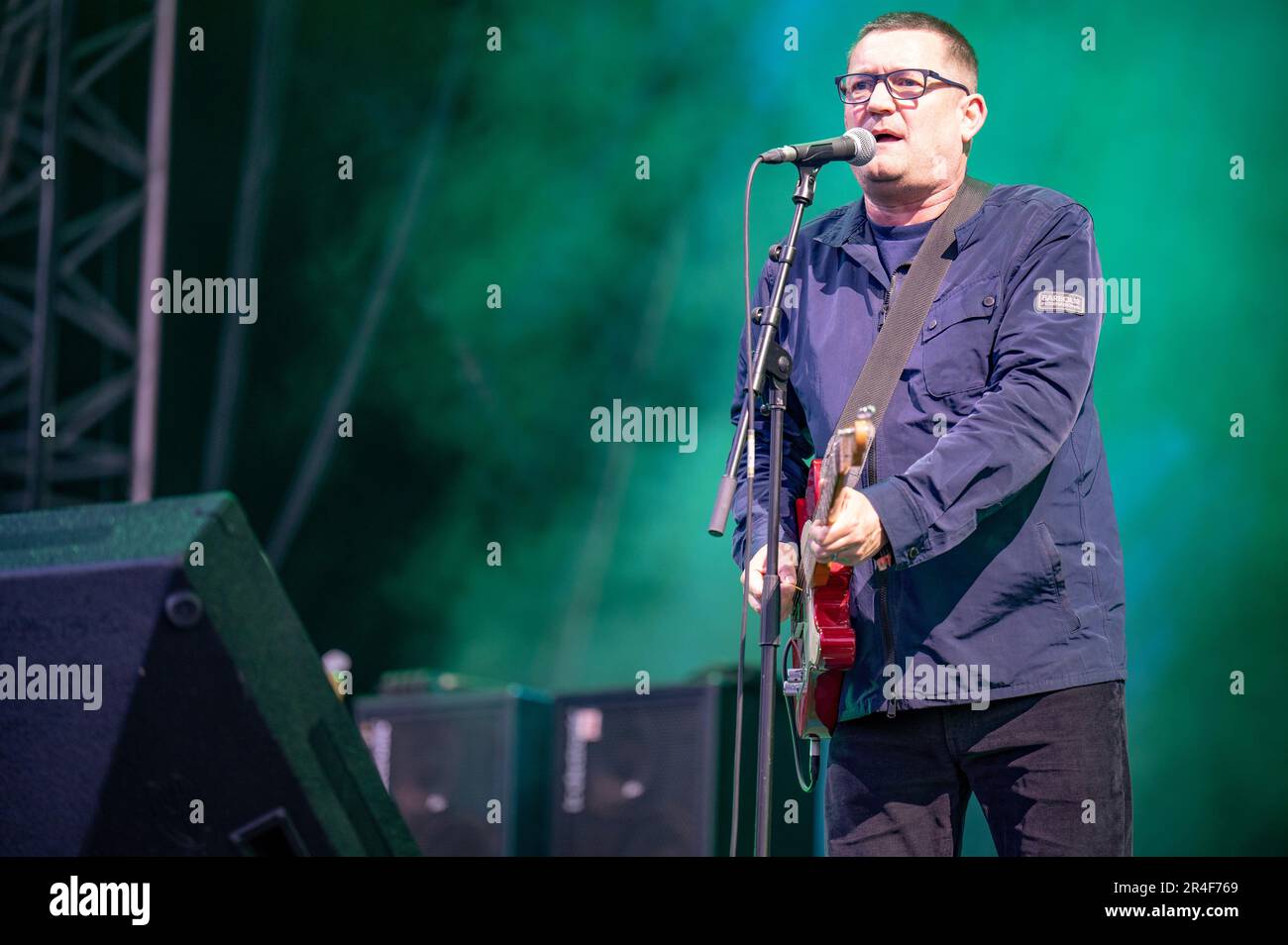 Warrington, UK. 27th May 2023. Paul Heaton headlines the main stage of ...