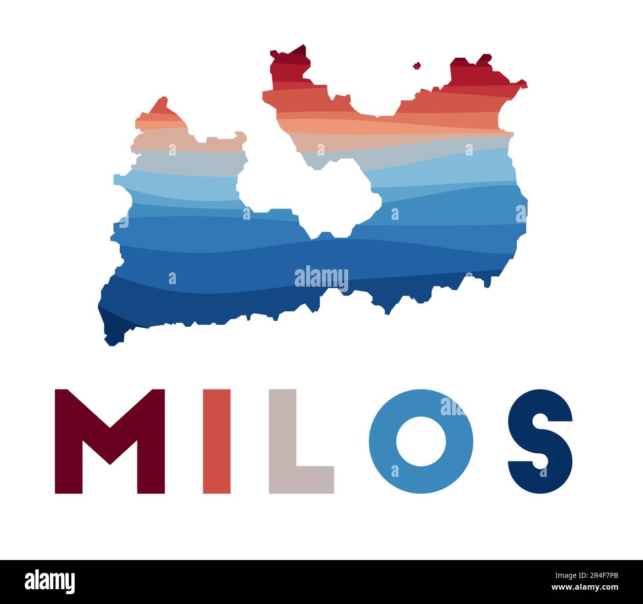 Milos map hi-res stock photography and images - Alamy