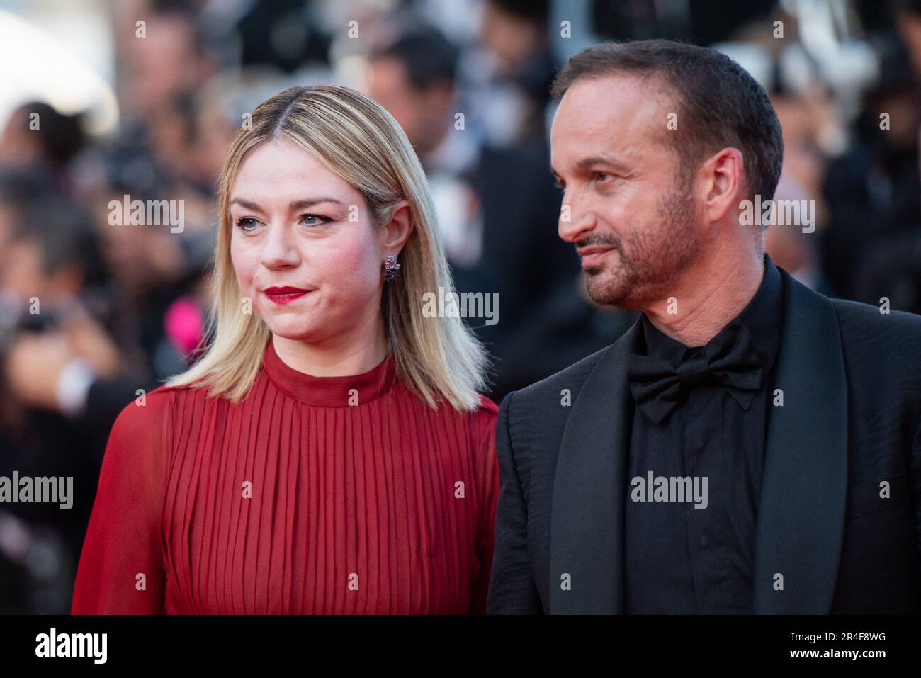 Cannes, France. 27th May, 2023. Michel Ferracci and Emilie Dequenne ...