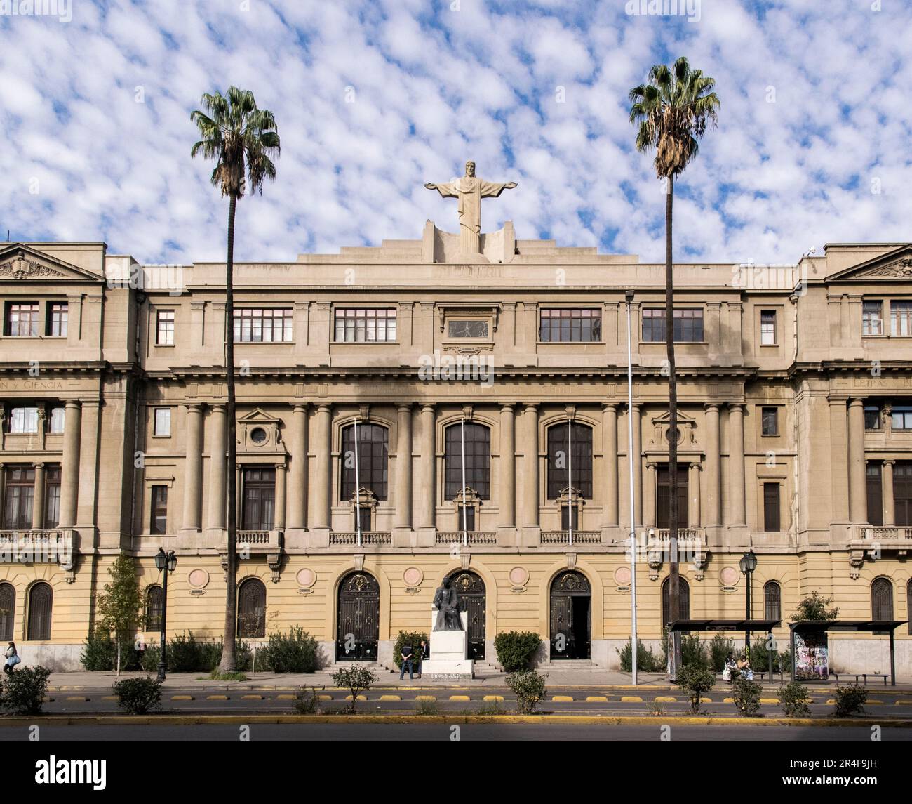 Facade of the main building from Universidad Catolica de Chile at ...
