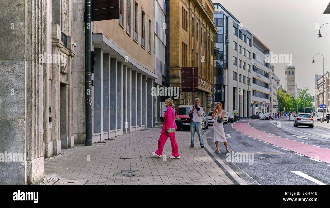 Fashion Photo Shoot on the Streets of Cologne, Germany Stock Photo - Alamy