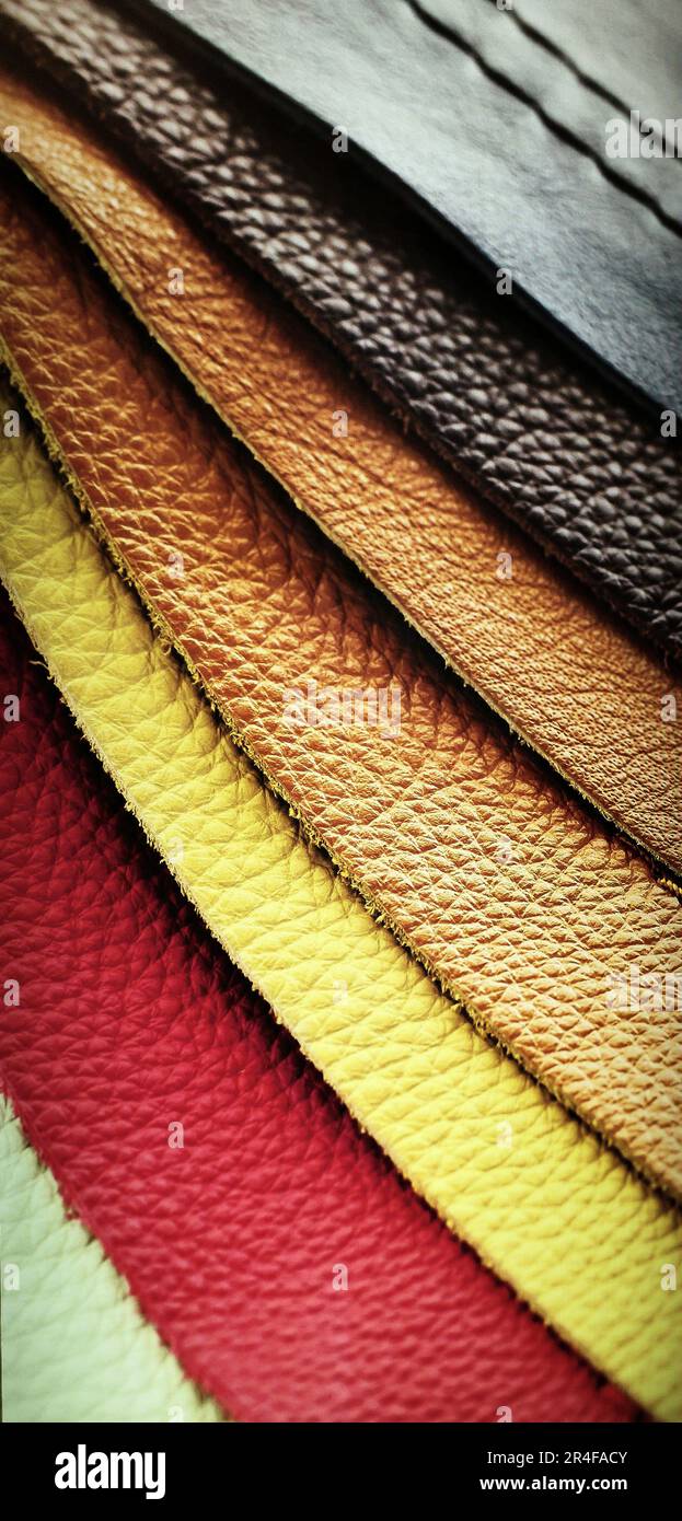 Background colorful leather in hi-res stock photography and images - Alamy