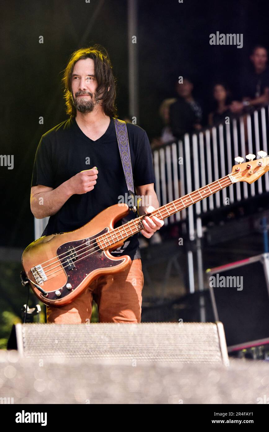 Napa, California, USA. 27th May, 2023. Keanu Reeves with his band ...