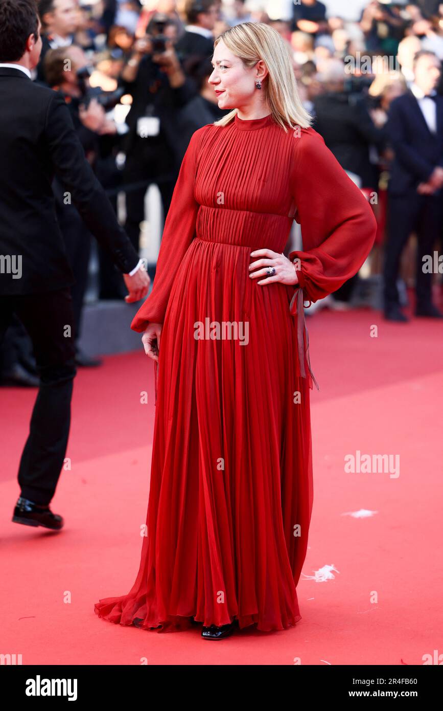 Cannes, France. 27th May, 2023. Michel Ferracci and Émilie Dequenne ...