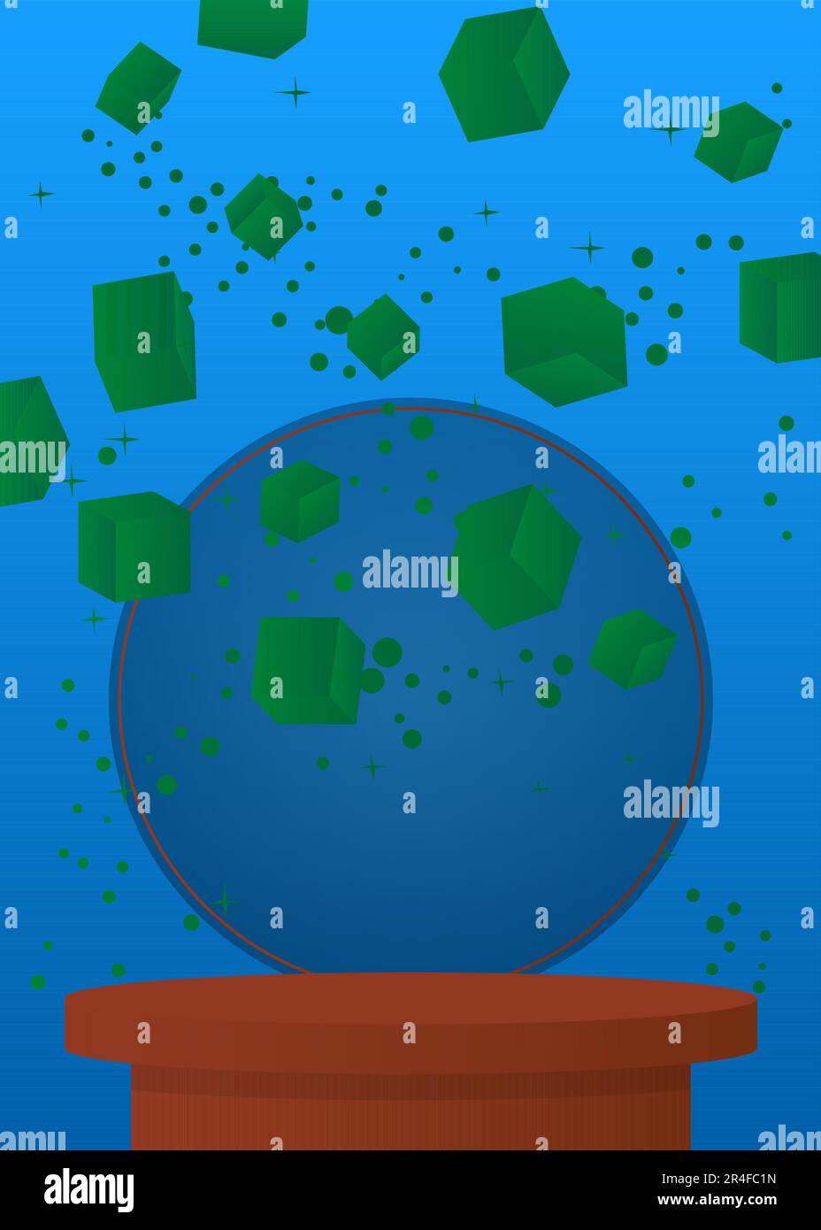 Sci fi scene showing Stock Vector Images - Alamy