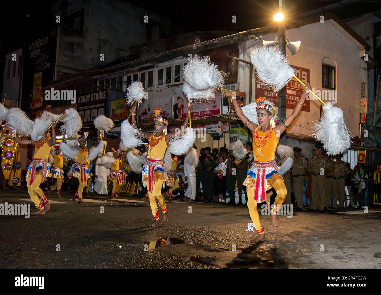 Chamara Dancers perform through the streets of Kandy in Sri Lanka ...