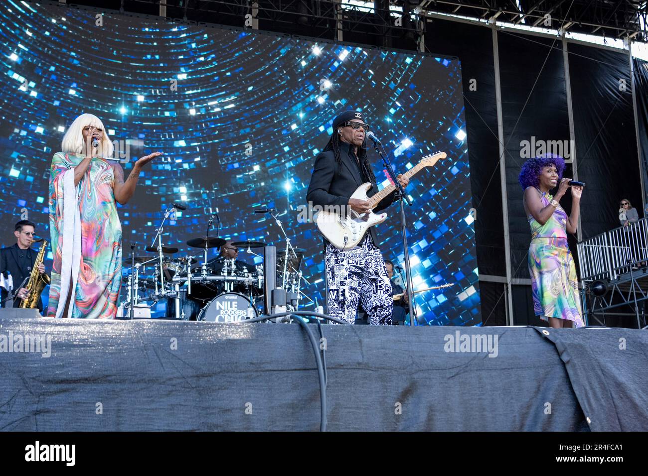 Kimberly Davis, left, Nile Rodgers, and Audrey Martells of Nile Rodgers ...