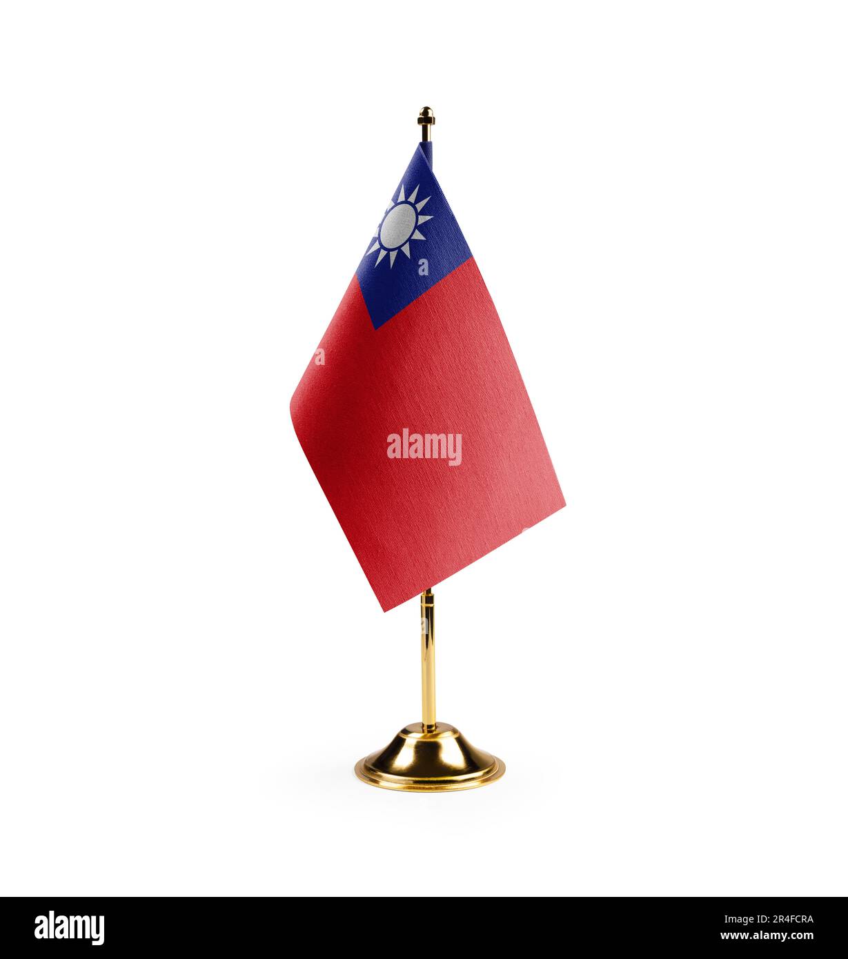Small national flag of the Taiwan on a white background Stock Photo - Alamy