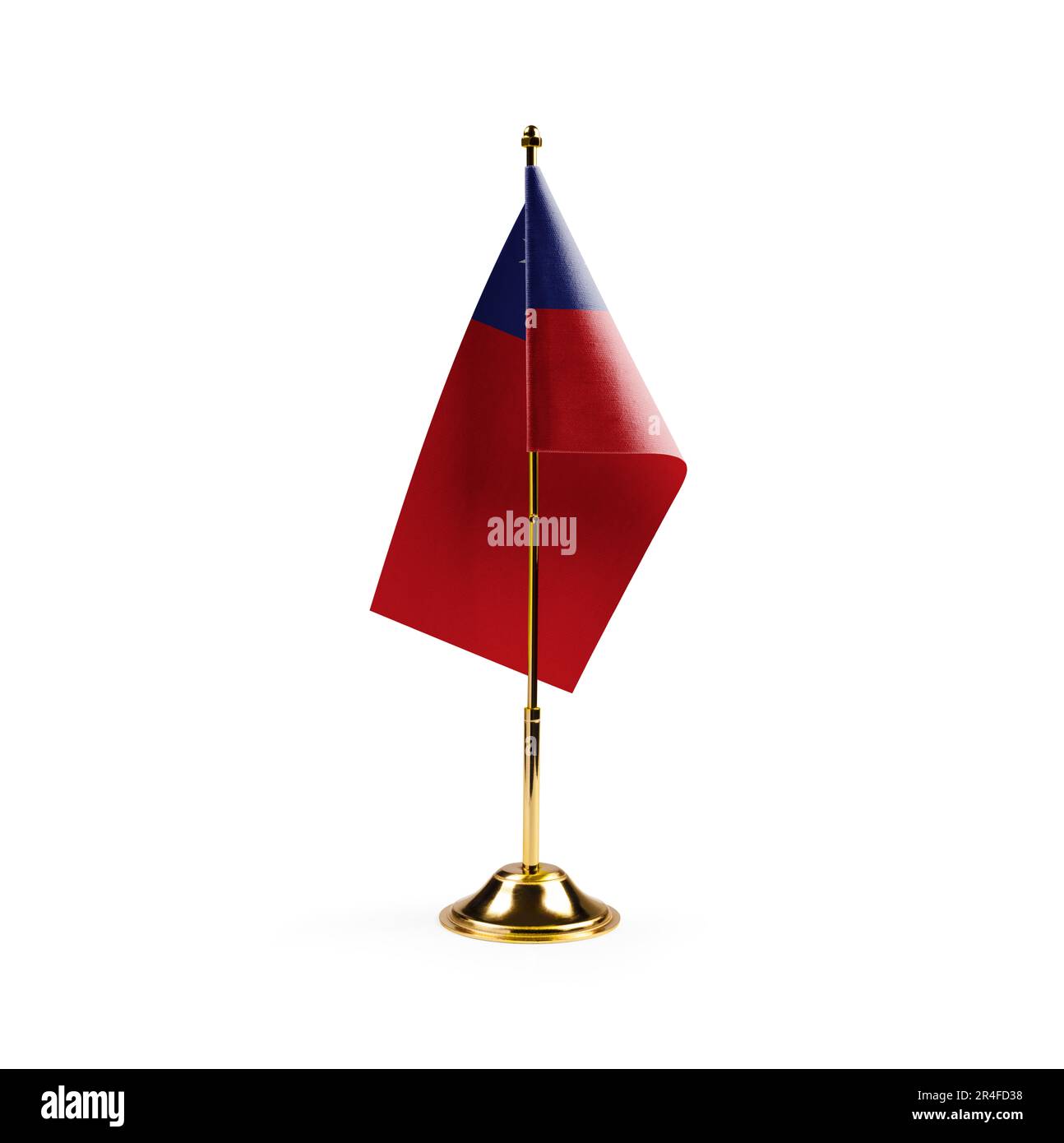 Small national flag of the Taiwan on a white background Stock Photo - Alamy