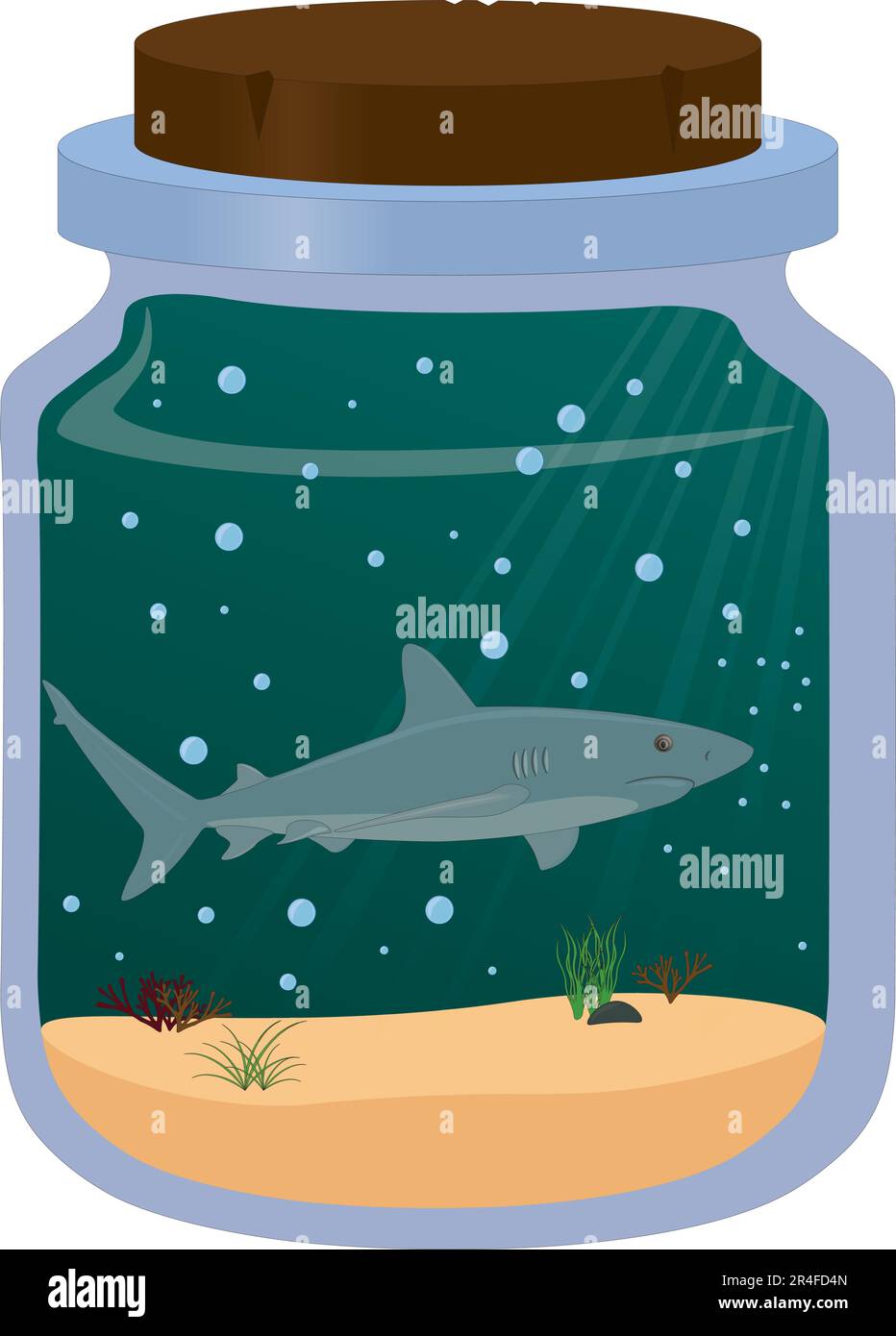 Deep sea illustration Cut Out Stock Images & Pictures - Alamy
