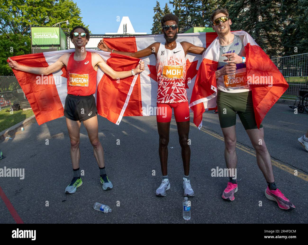 (Ottawa, Canada---27 May 2023) L-R, Cameron Levins (Silver), Mohammed (Moh) Ahmed (Gold), and ...