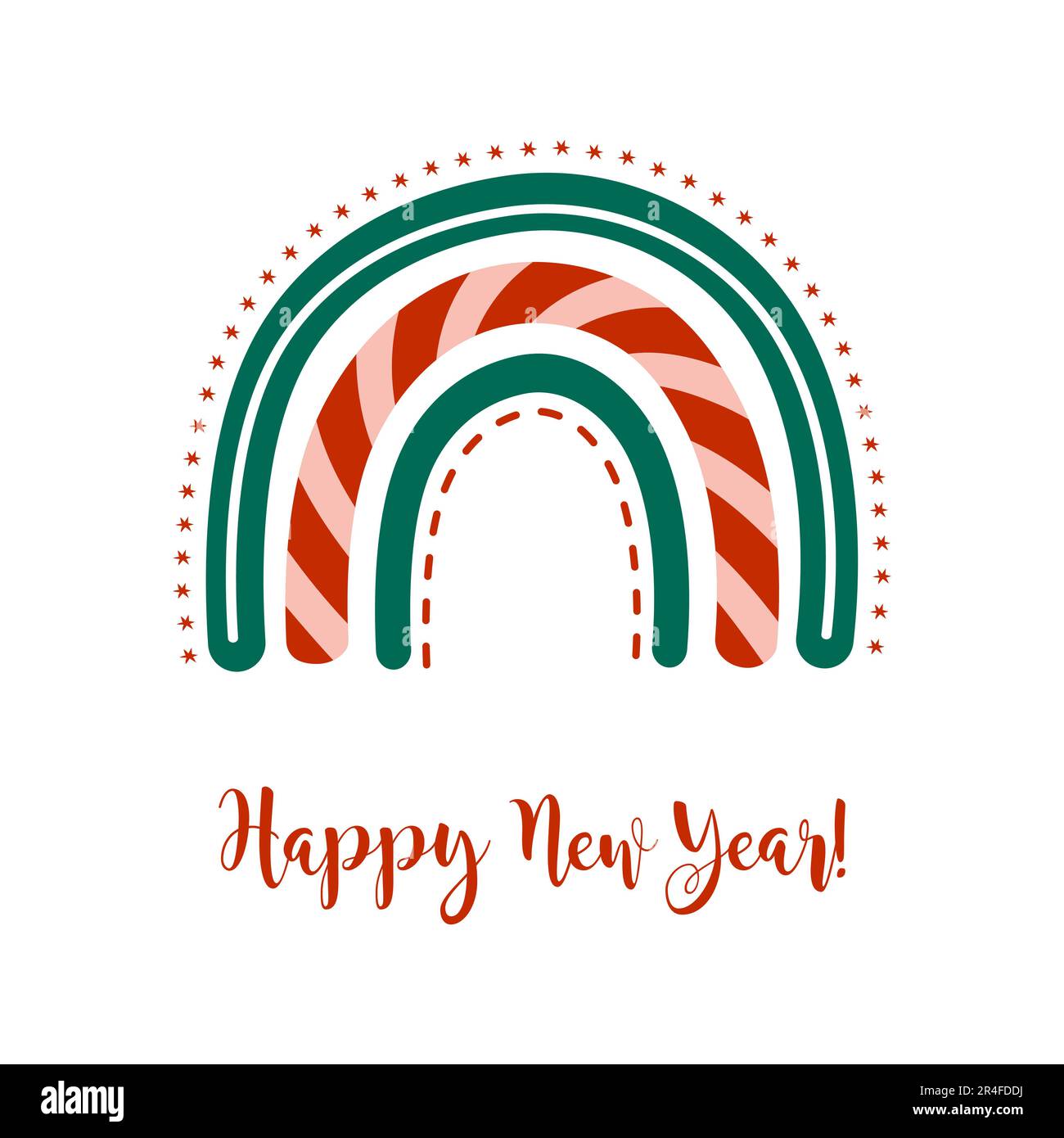 Rainbow Clipart Rainbow New Year 2025 Celebration PNG Images | EPS