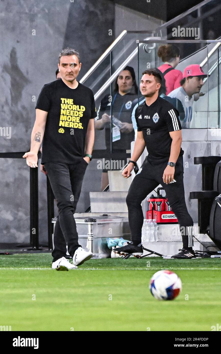 ST. LOUIS, MO - MAY 27: Vancouver Whitecaps head coach Vanni Sartini ...
