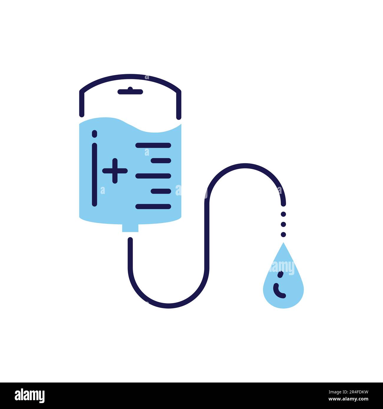 Blood Donation related vector line icon. Charitable contribution ...