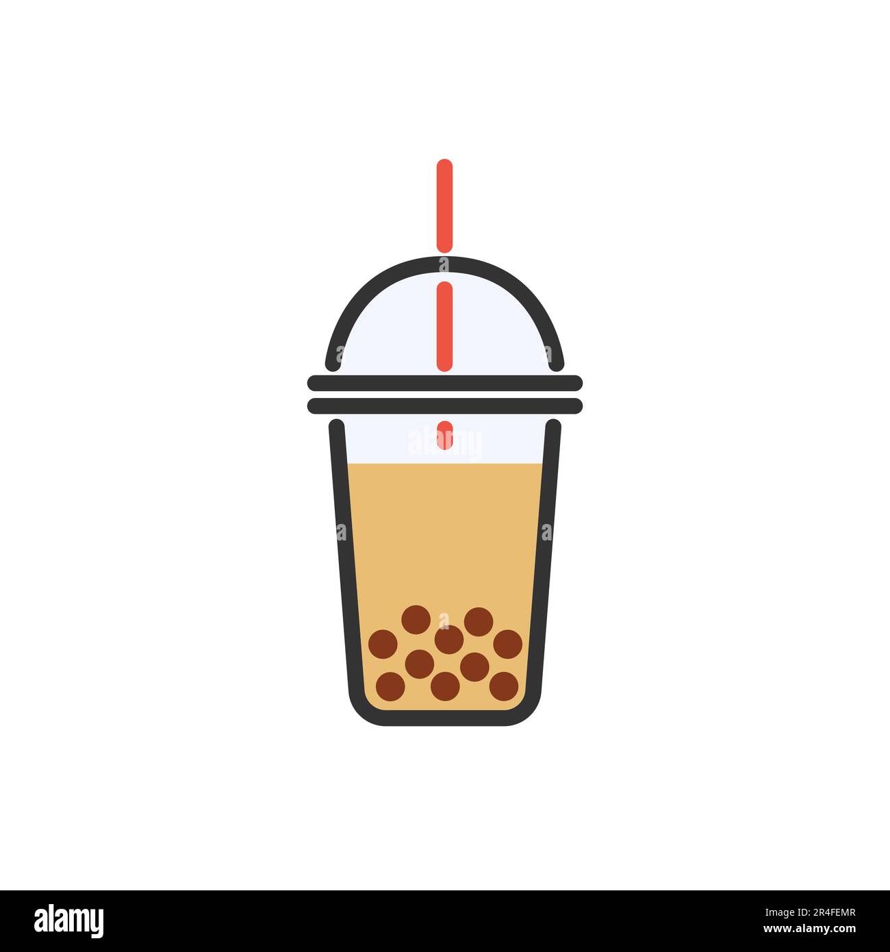 Water glass straw drawing vector Cut Out Stock Images & Pictures - Alamy