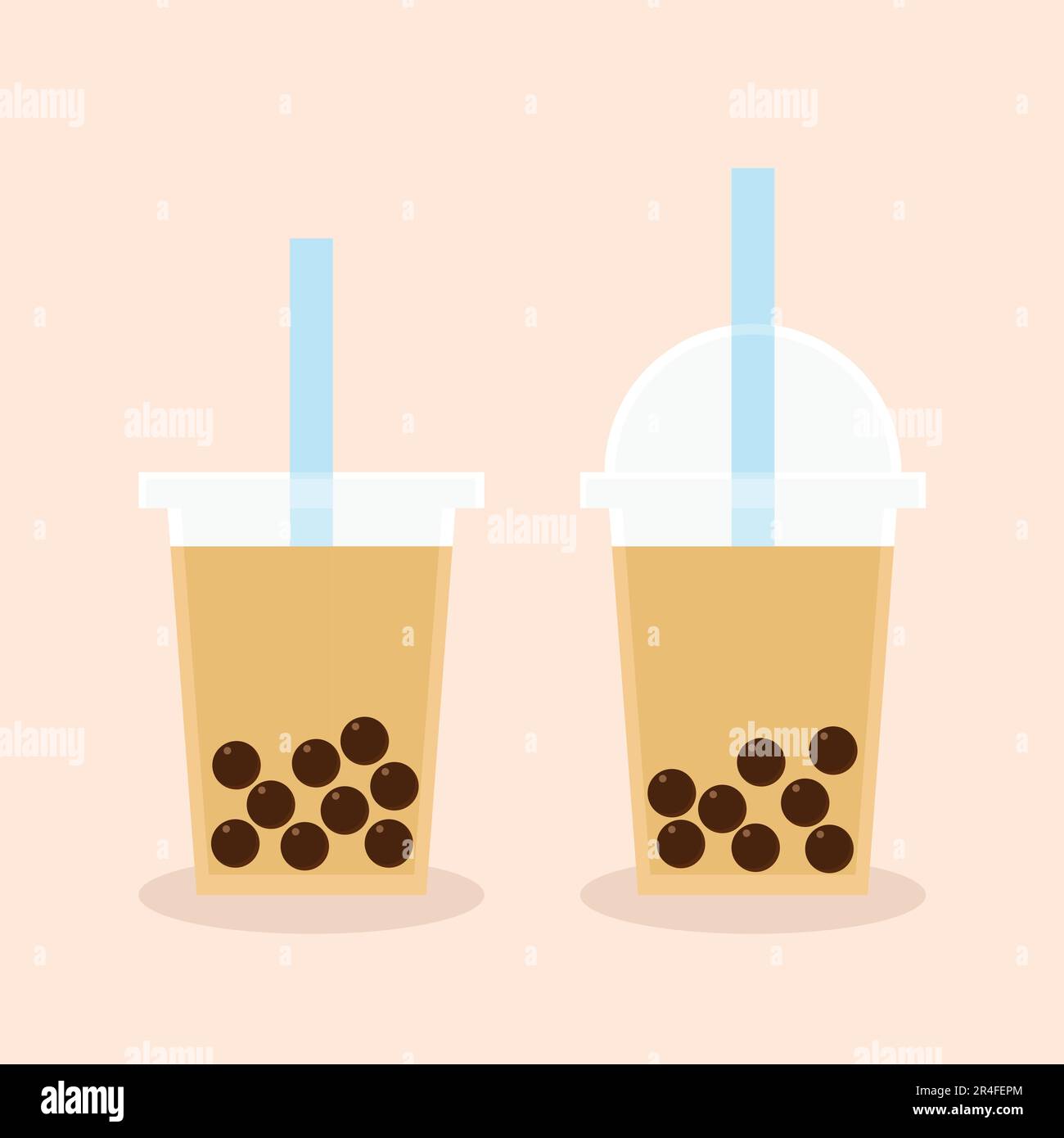 Refreshment bubble tea icon Stock Vector Images - Alamy