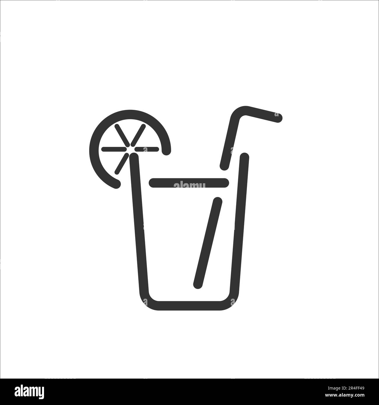 Juice icon simple illustration Black and White Stock Photos & Images ...