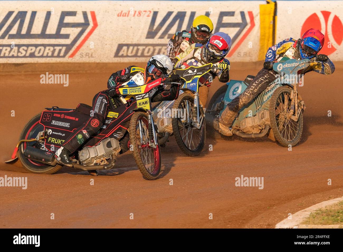 Oliver Berntzon (SWE) following by Matic Ivic (SLO) in action during ...