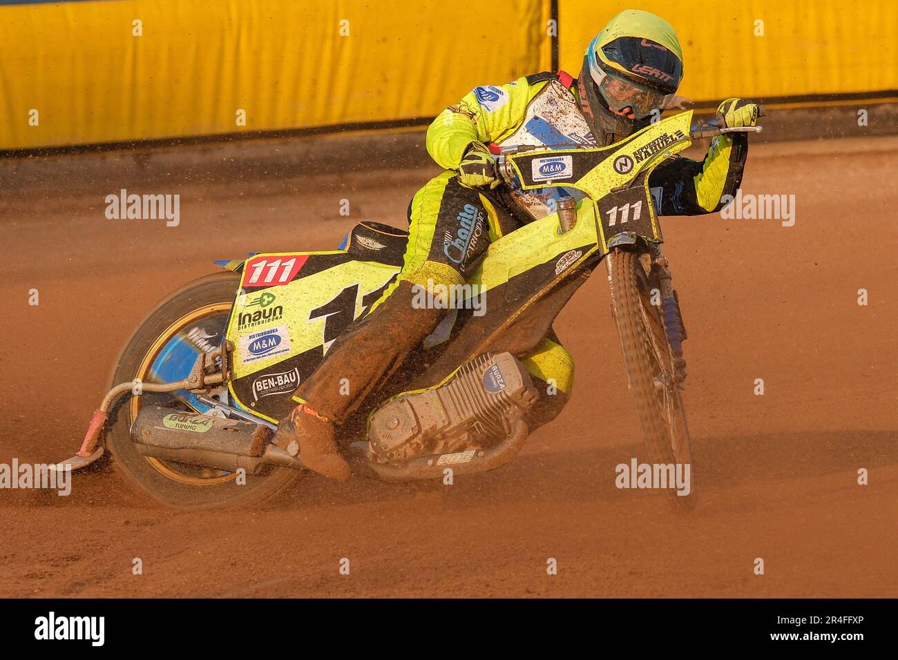 Eber Ampugnani (ARG) in action during 2023 FIM Speedway World ...