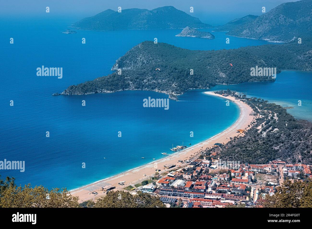 Beautiful Ölüdeniz and Belcekiz beach, seen from the Lycian Way ...