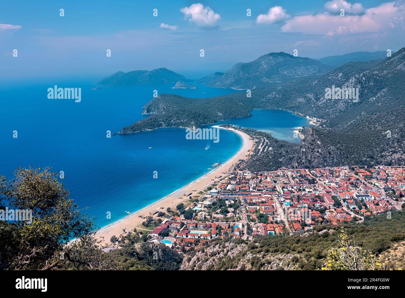 Fethiye oludeniz belcekiz beach mediterranean hi-res stock photography ...