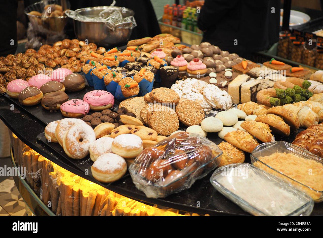 Mix of sweet cookies at bakery Stock Photo - Alamy