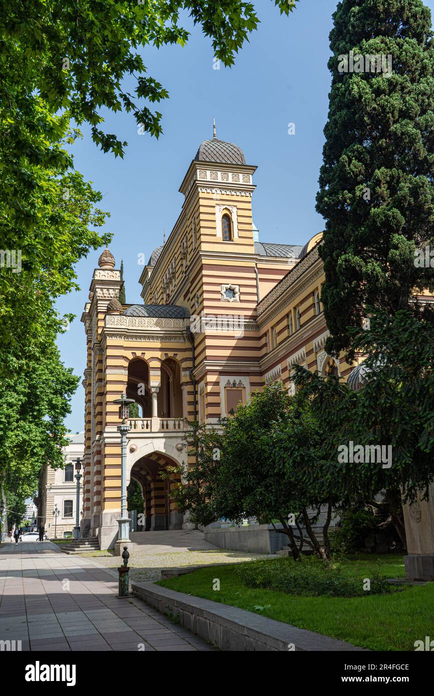 Tbilisi Opera House on Rustaveli avenue in summer time Stock Photo - Alamy