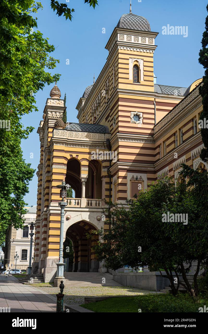 Tbilisi Opera House on Rustaveli avenue in summer time Stock Photo - Alamy