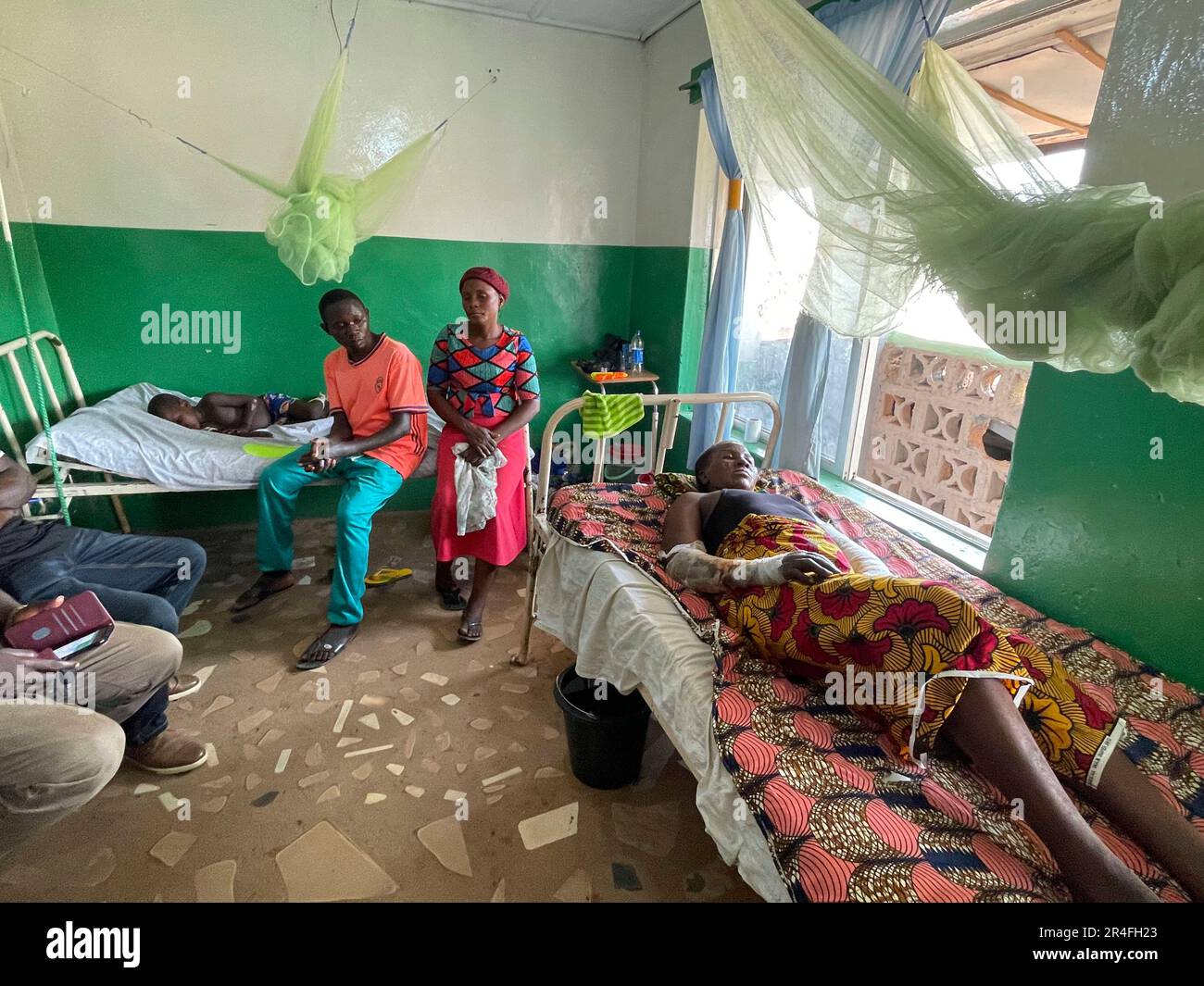 Asabe Philip, 45, lays in Kunji hospital in Southern Kaduna, Nigeria ...