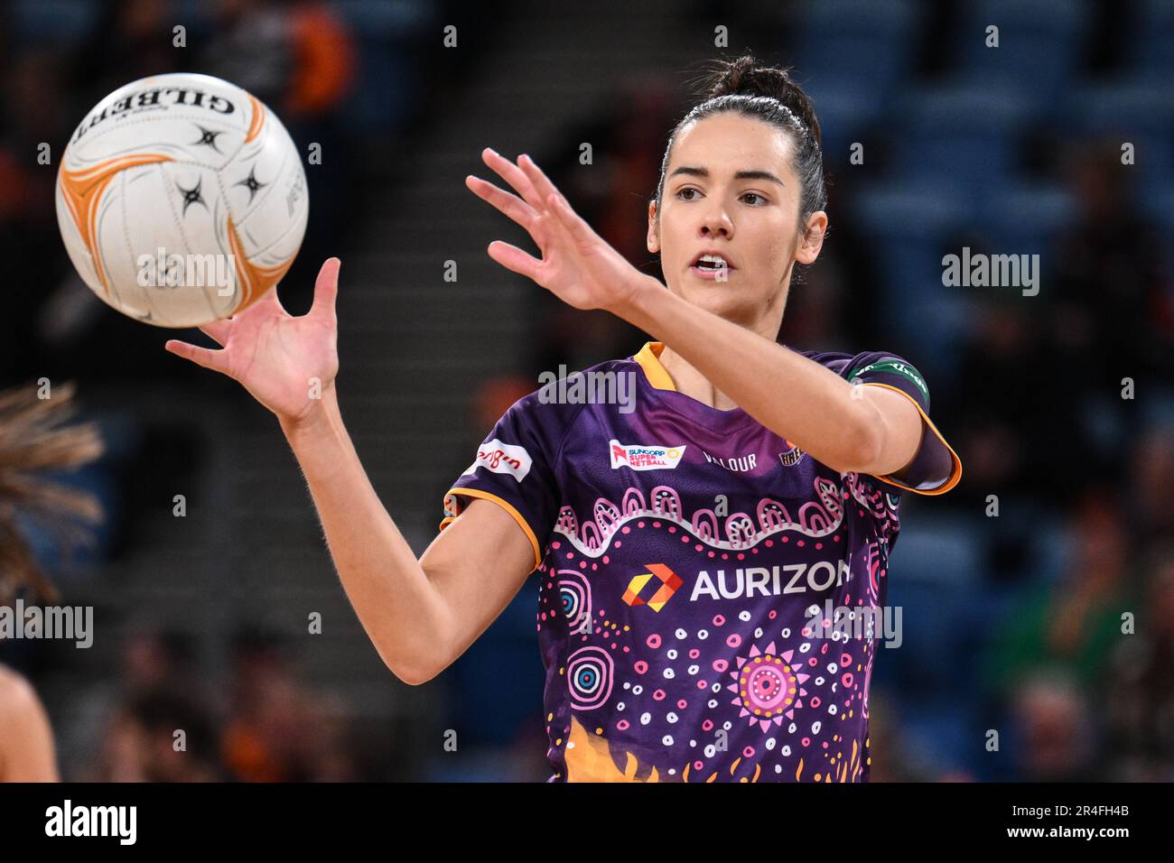Sydney, Australia. 28th May, 2023. Emily Moore of the Firebirds before ...