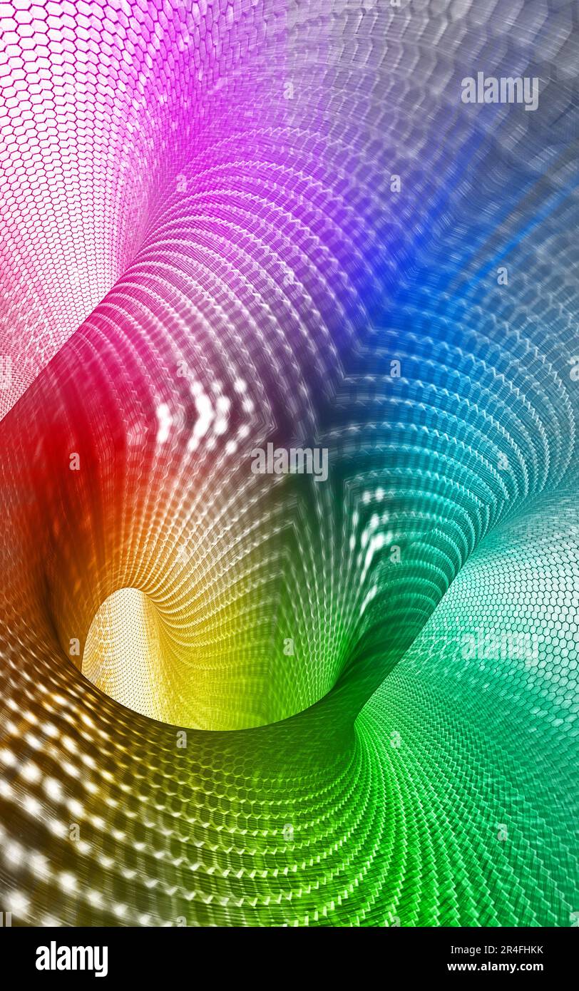 Rainbow colors technology background 3d rendering vertical Stock Photo ...