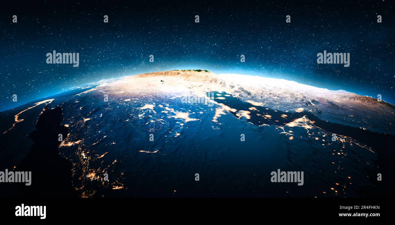 Night Light Footprint North America Nasa