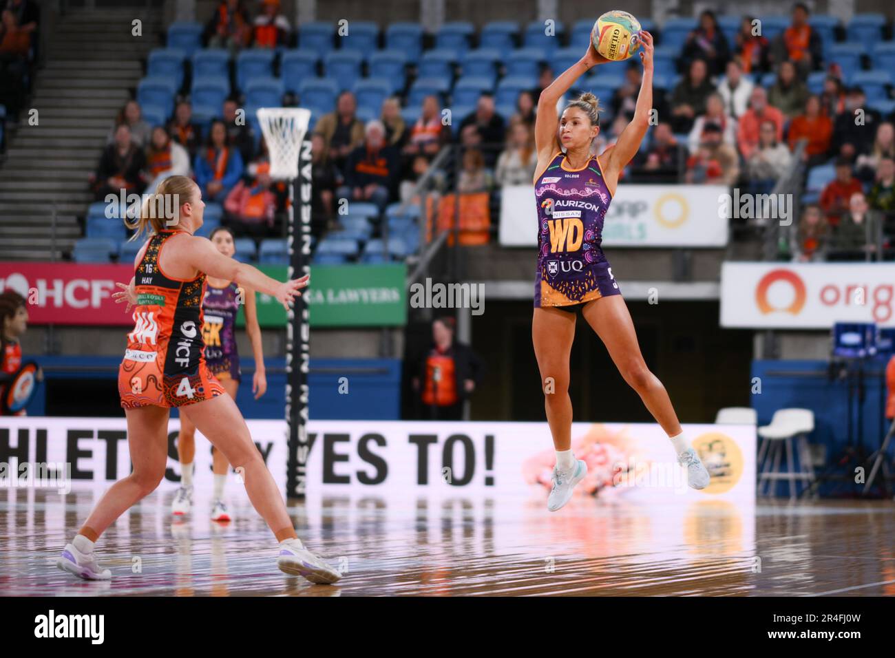 Sydney, Australia. 28th May, 2023. Maddie Hay of the Giants and Kim ...