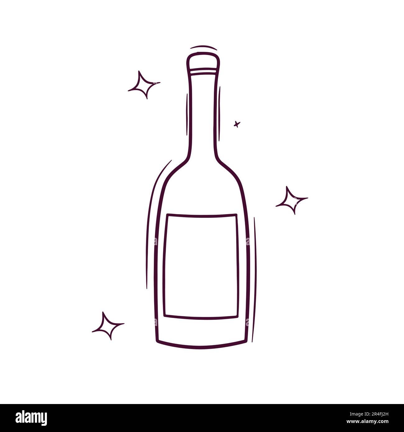 Hand drawing plastic bottle Cut Out Stock Images & Pictures - Alamy