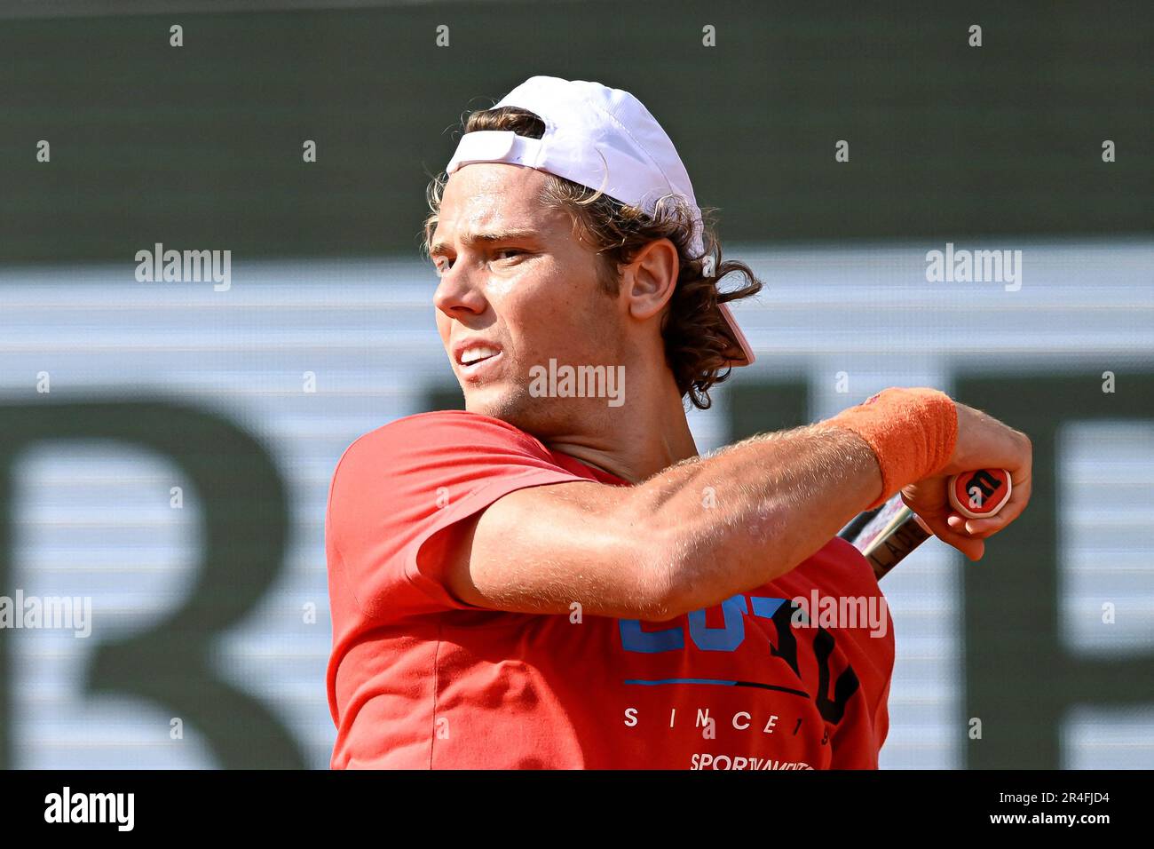 Aleksandar Kovacevic during the French Open, Grand Slam tennis ...