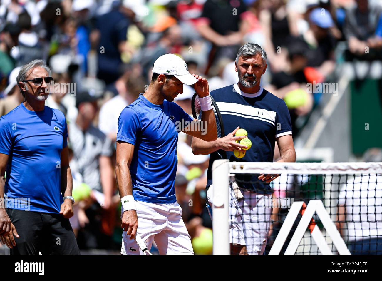Novak Djokovic's coach Goran Ivanisevic during the French Open, Grand ...
